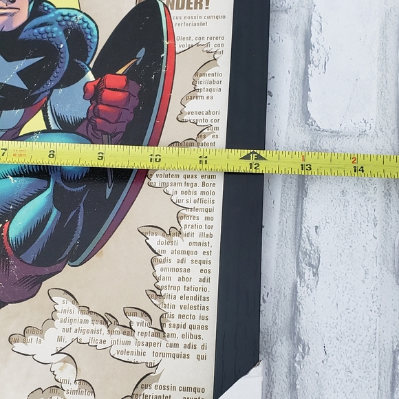 Marvel | Wall Decor | Newframed Wooden Poster Of Captain America ...